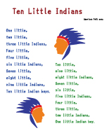 Ten Little Indians-sheet music, midi, mp3, mp4 free downloads